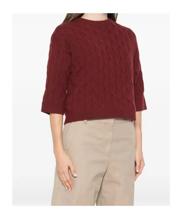 Marella Crew-neck Cable-knit Sweater