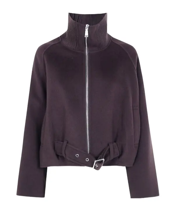 Seventy Ribbed-collar Casual Bomber Jacket