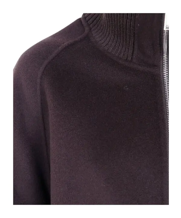 Seventy Ribbed-collar Casual Bomber Jacket