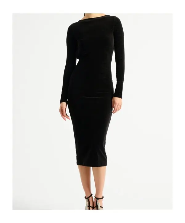 Balmain Long Velvet Dress