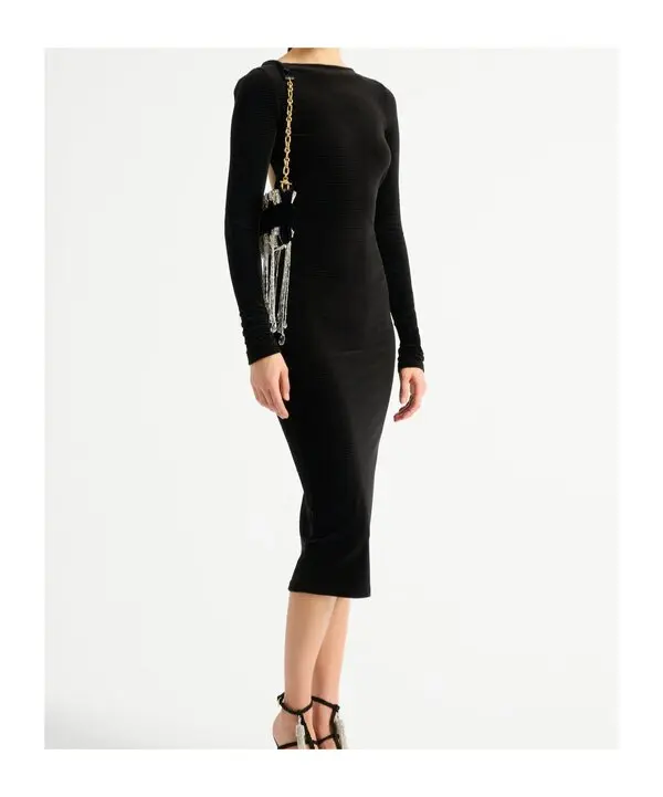 Balmain Long Velvet Dress