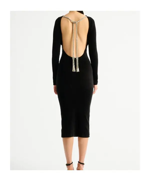 Balmain Long Velvet Dress