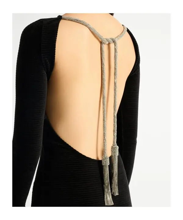 Balmain Long Velvet Dress
