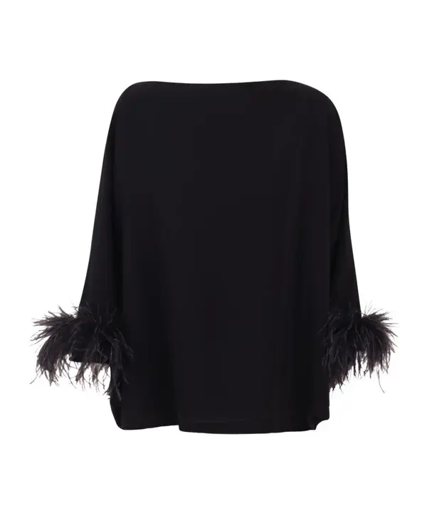 GIANLUCA CAPANNOLO Feather-trimmed Top