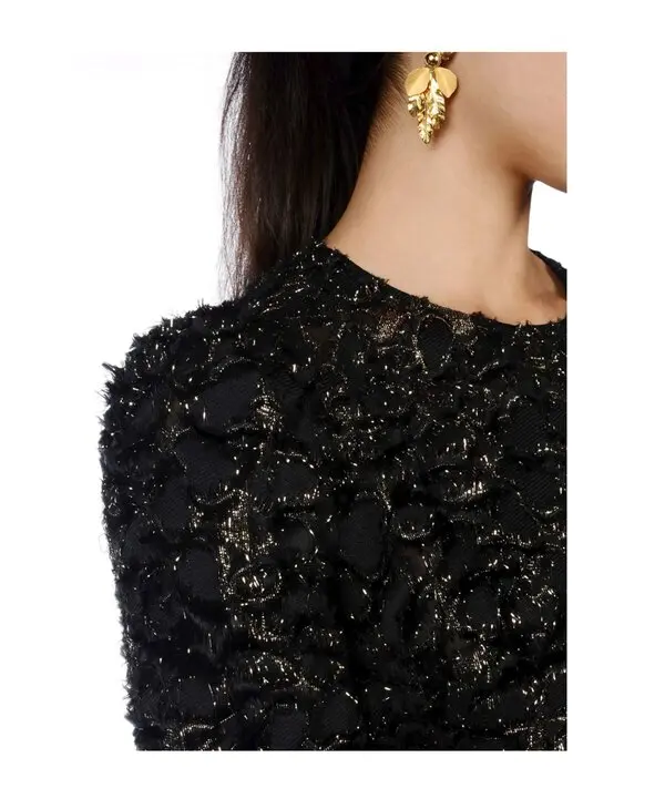 Dolce & Gabbana Solidcolor Woven Longsleeve Dress