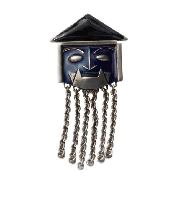 Prada Metal And Enamel Earring