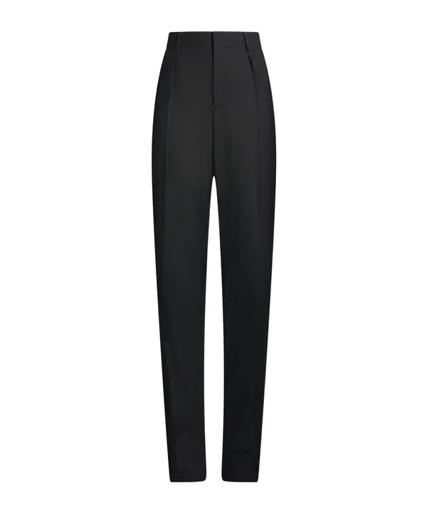 Saint Laurent Minimalist Straightleg Wool Trousers