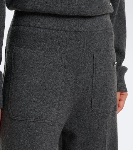 Victoria Beckham Wool And Cashmere Wide-leg Pants