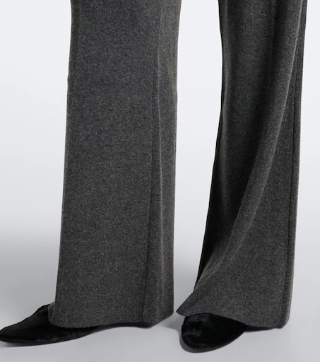 Victoria Beckham Wool And Cashmere Wide-leg Pants