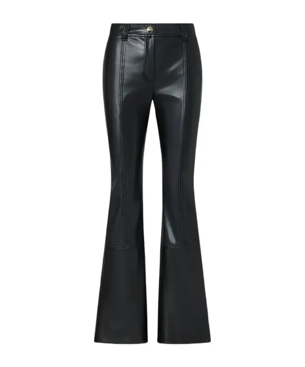 Liu Jo Faux Leather Wide-leg Casual Trousers