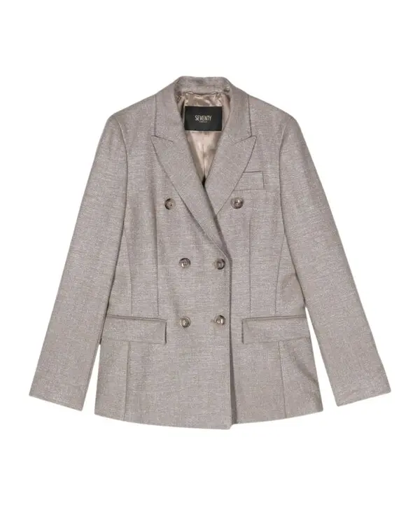 Seventy Double-breasted Long-sleeve Blazer