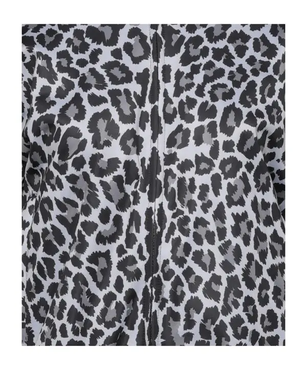 Dolce & Gabbana Leopardprint Fleecelined Turtleneck Coat