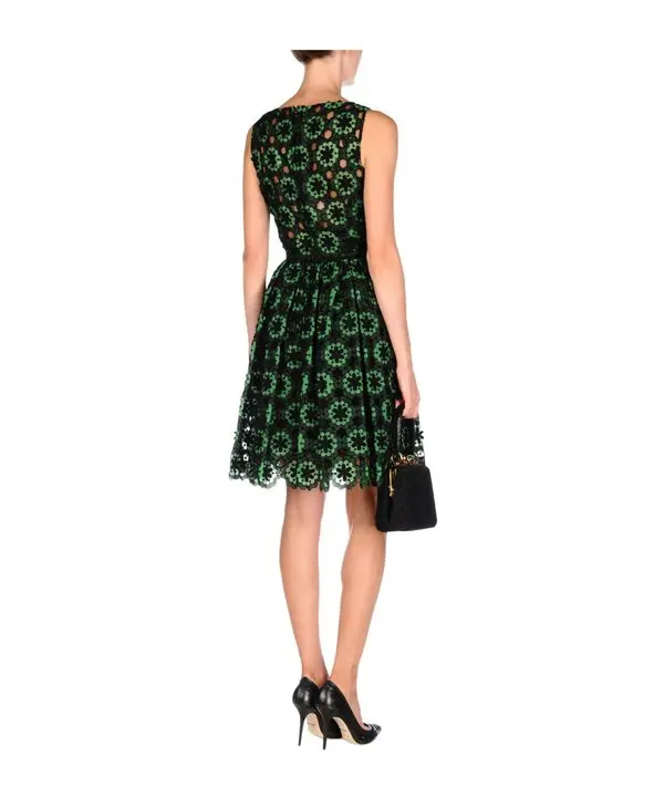 Dolce & Gabbana Twotone Lace Sleeveless Top