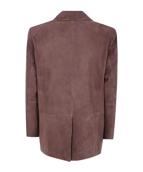 Seventy Single-breasted Suede Blazer