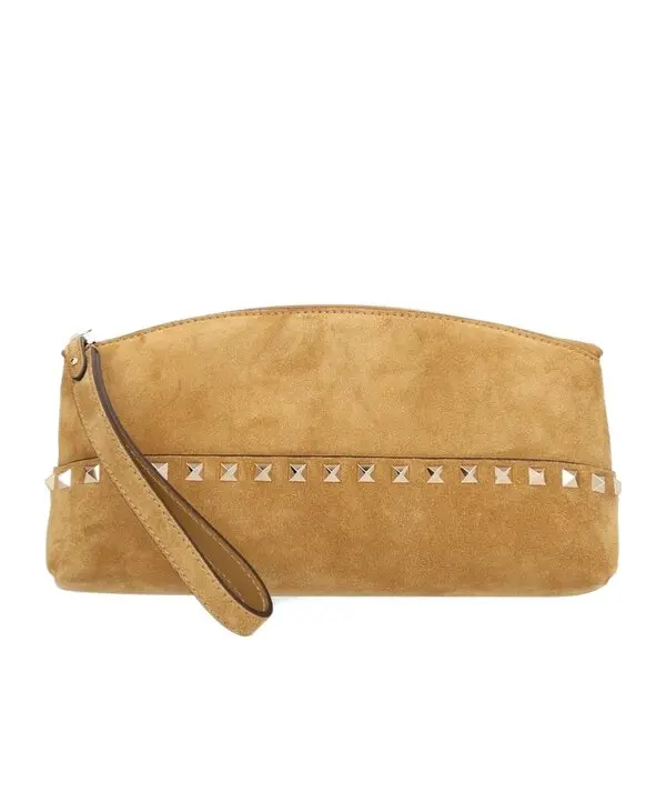 Valentino Garavani Zip-top Clutch - Beige
