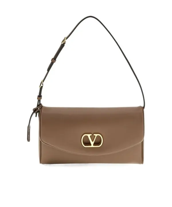 Valentino Garavani Logo Shoulder Bag - Brown