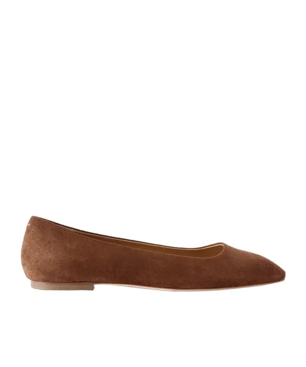 AeydĒ Solid Color Suede Ballet Flats