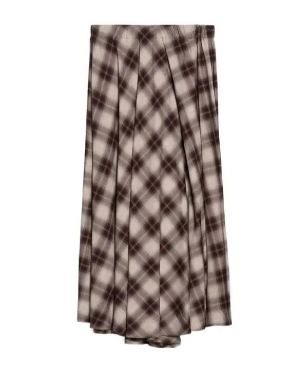 IBLUES Plaid Skirt
