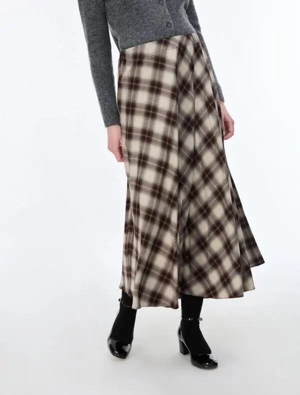 IBLUES Plaid Skirt