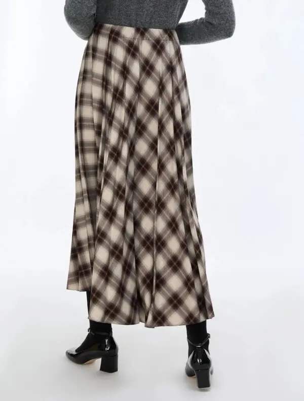 IBLUES Plaid Skirt