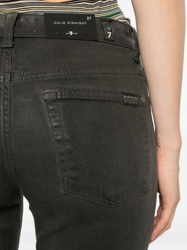7 For All Mankind Calie Logo-patch Straight Jeans