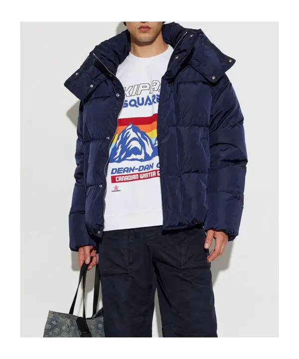 Dsquared2 Long-sleeved Hooded Down Jacket