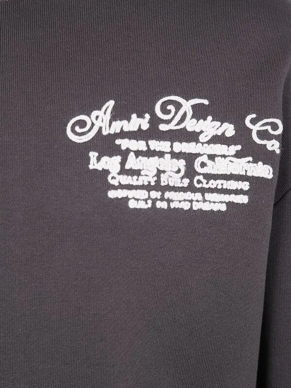 Amiri Vintage Script Print Sweatshirt - Brown