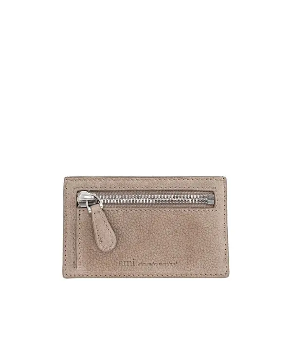 AMI Paris Zip Pocket Card Holder Wallet