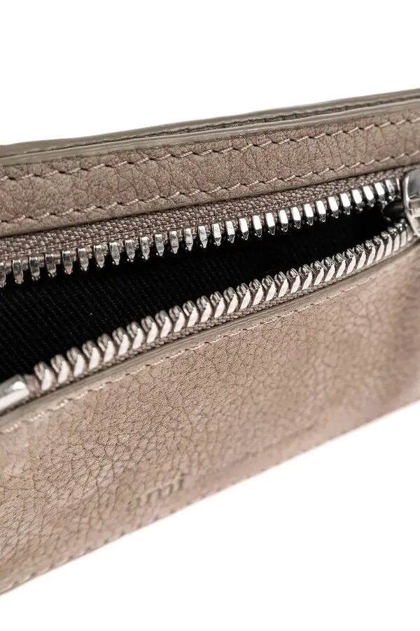 AMI Paris Zip Pocket Card Holder Wallet