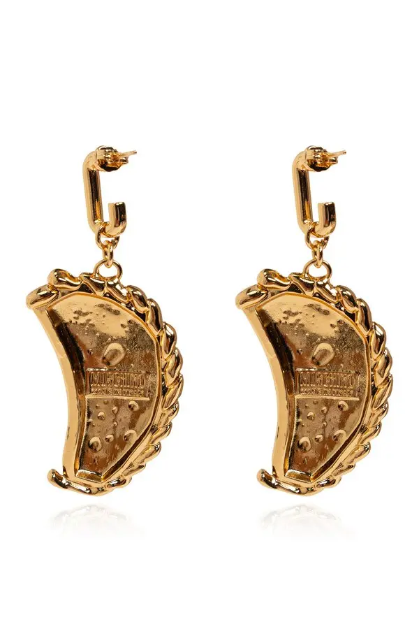 Moschino Sculptural Pendant Earrings