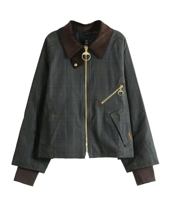 Barbour Oversized Plaid Jacket