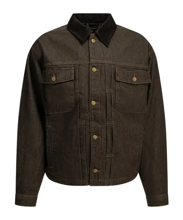 7 For All Mankind Denim Jacket With Corduroy Collar