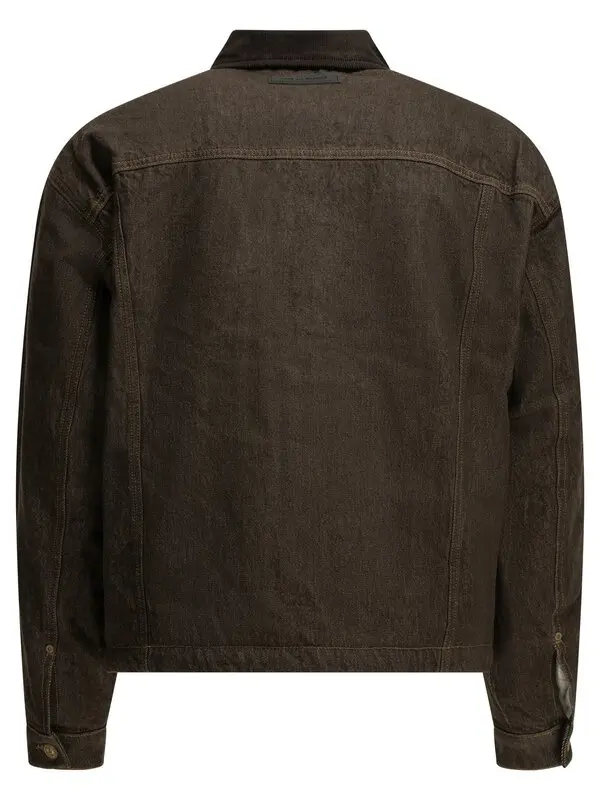 7 For All Mankind Denim Jacket With Corduroy Collar