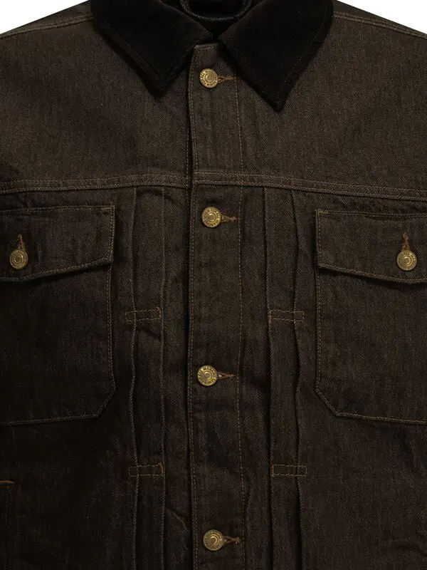 7 For All Mankind Denim Jacket With Corduroy Collar