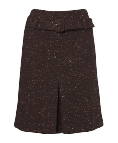 SHUSHU/TONG Belted Wool-blend Miniskirt - Brown