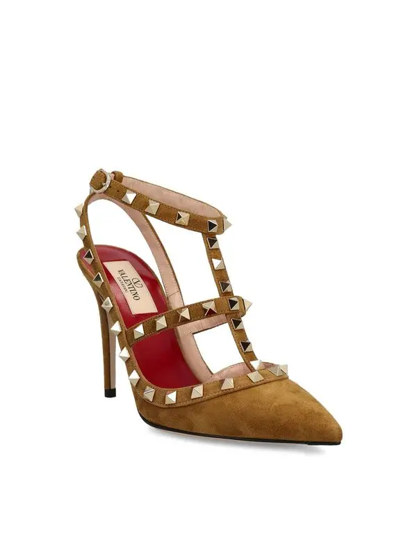 Valentino Garavani Rockstud Strappy Heeled Pumps
