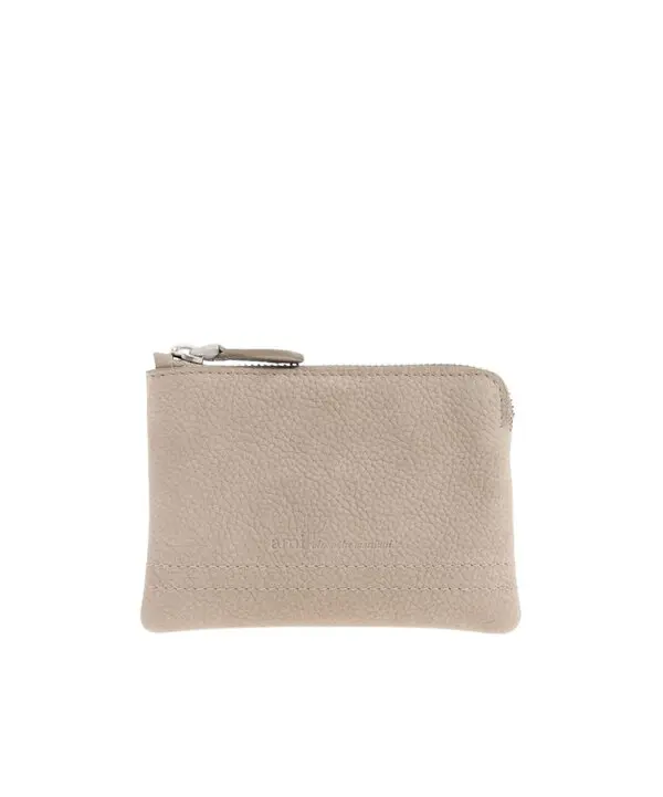AMI Paris Zip-around Leather Wallet