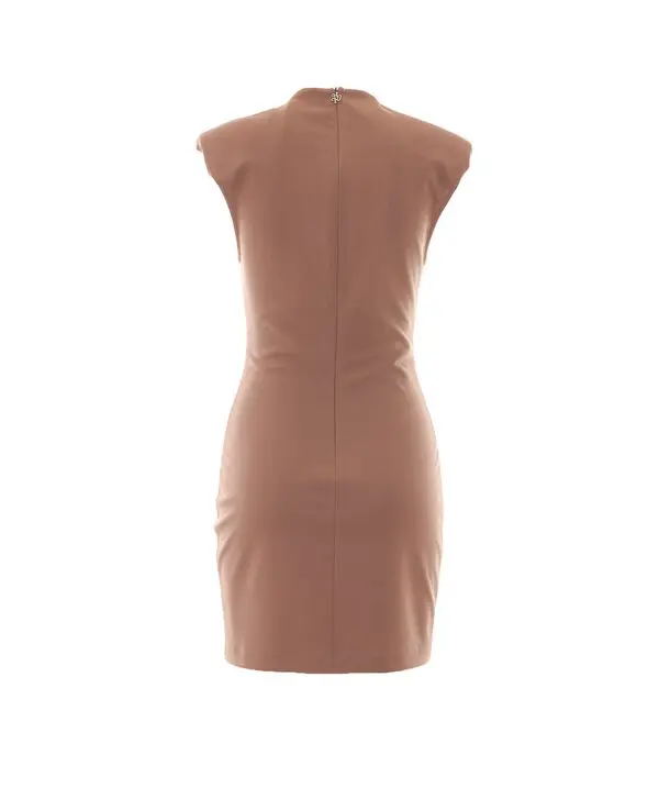 ANIYE BY Draped Deep V Sheath Dress