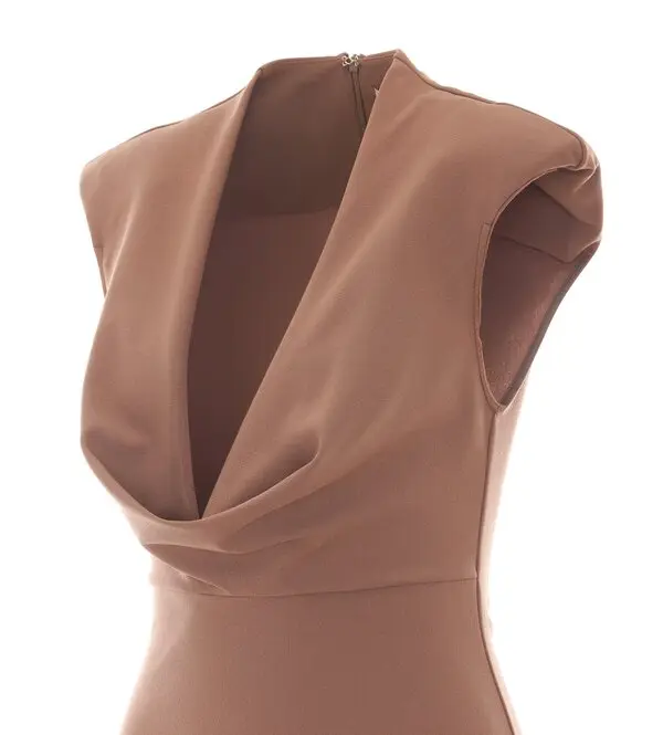 ANIYE BY Draped Deep V Sheath Dress