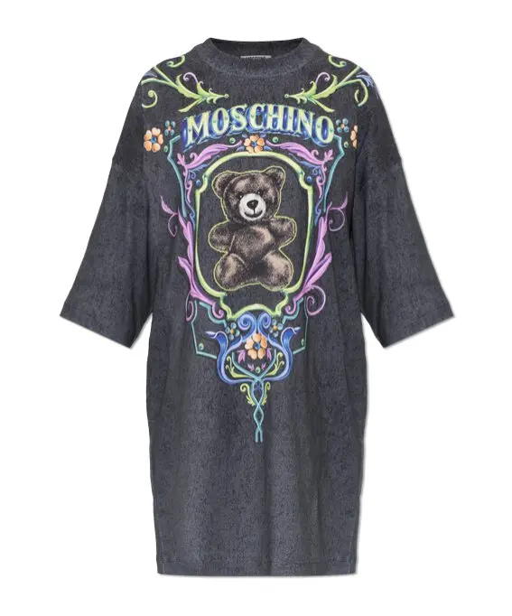 Moschino Long-sleeved Dress - Black
