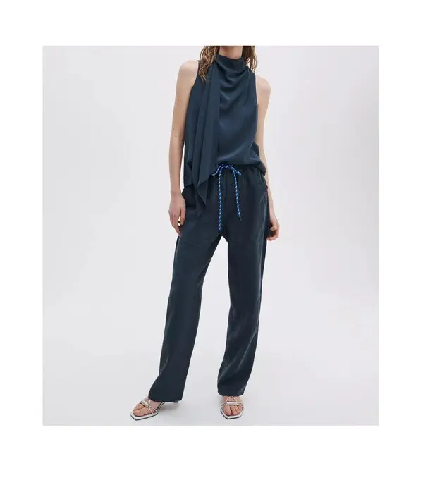 Rag & Bone Scarf-neck Top - Black