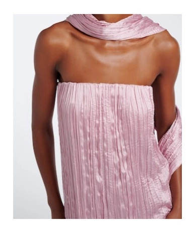 Posse Esme Scarf-detail Satin Maxi Dress