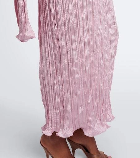 Posse Esme Scarf-detail Satin Maxi Dress