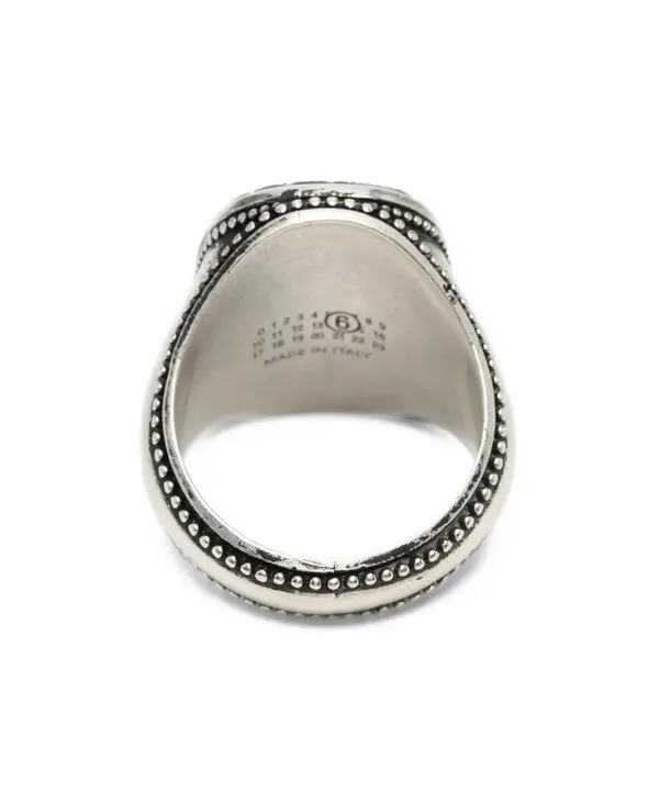 MAISON MARGIELA Burnished-effect Signet Ring