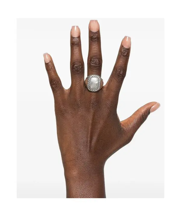 MAISON MARGIELA Burnished-effect Signet Ring