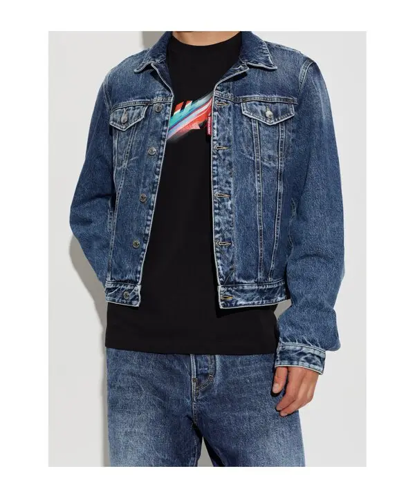 Dsquared2 Dark Highlight Mini Front Jean Jacket