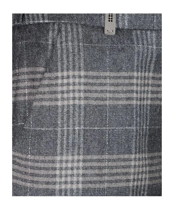 Peserico Check Pattern Trousers