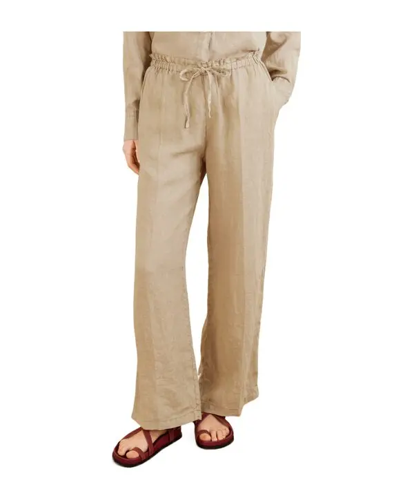 JAMES PERSE Linen Straight-leg Pants