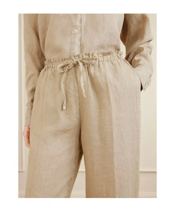 JAMES PERSE Linen Straight-leg Pants