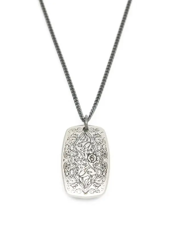 MAISON MARGIELA Engraved Dog-tag Necklace